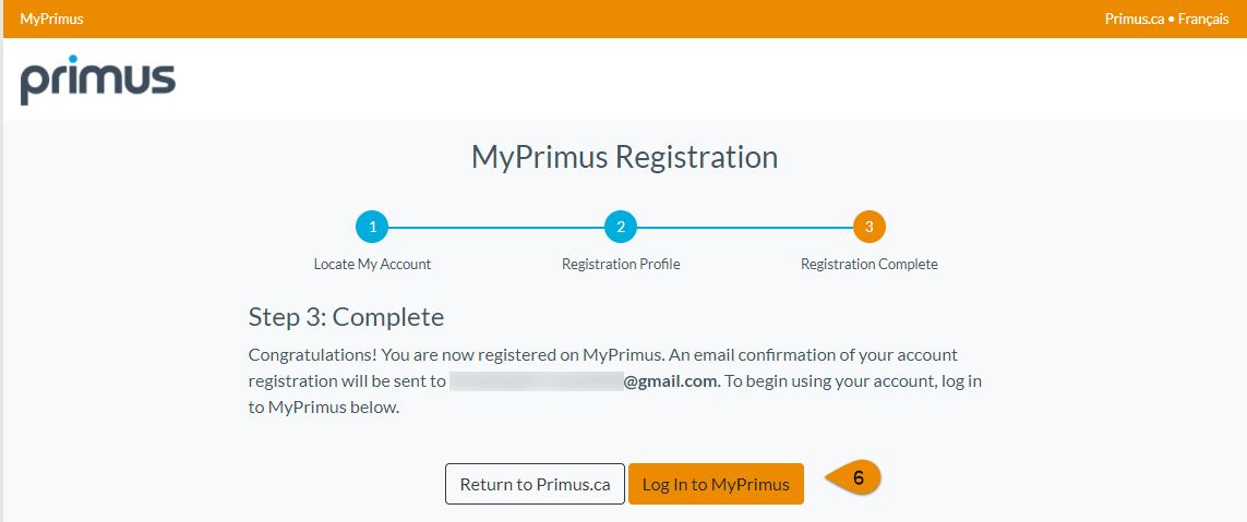 How to register for MyPrimus